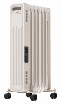 Portable Electric Oil-Filled Radiator Heater, 3 Settings, White - True ...