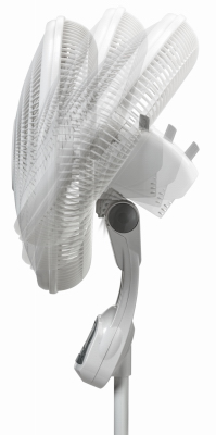 3-Speed Oscillating Pedestal Fan, Timer and Remote, White 16 In. - True ...