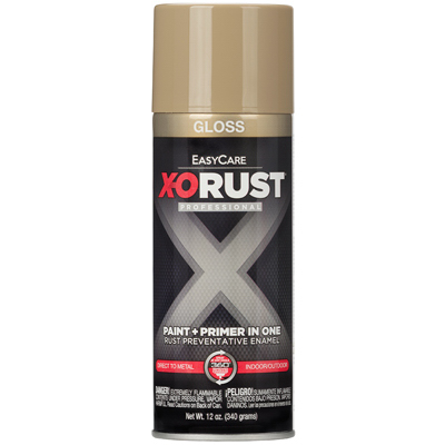 X-O Rust Anti-Rust Enamel Spray Paint & Primer, Pebble Gloss, 12 oz ...