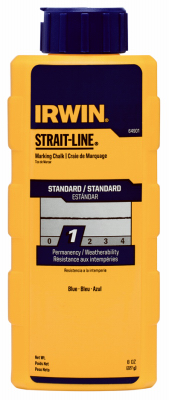 Strait-Line Blue Powder Chalk, 8 oz. Plastic Bottle - True Value Hardware