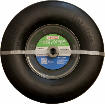 13x5.00-6 ZT Flat Free Zero-Turn Lawn Mower Tire Assembly, Smooth Tread ...