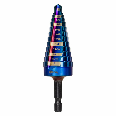Mach-Blue 8-Step Drill Bit, 1/4 - 1 In. - True Value Hardware