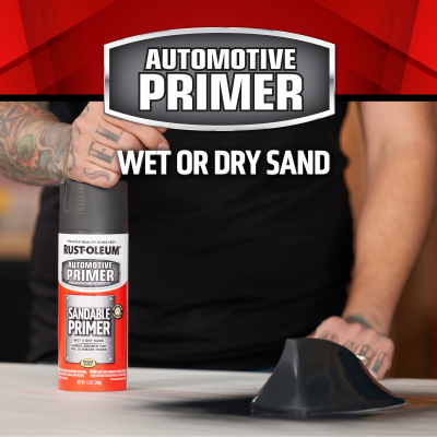 Automotive Spray Primer, Sandable, Black, 12 oz. - True Value Hardware