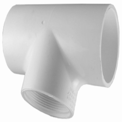 Schedule 40 PVC Pressure Tee, 2 Schedule 40 PVC x 2 Schedule 40 PVC x 2 ...