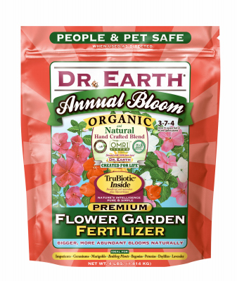 Annual Bloom Flower Garden Organic Fertilizer, 4-8-4 Formula, 4 Lb. Bag ...