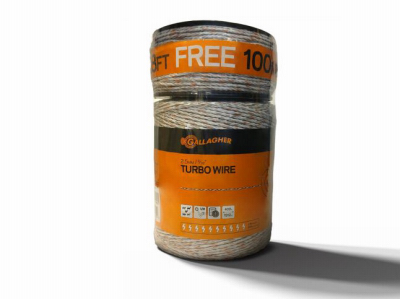 Electric Fence Turbo Wire, Ultra White, 1/16-In. x 1,312-Ft. - True ...