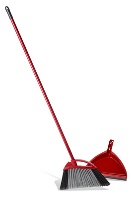 Power Corner Broom With Dust Pan, Large Angled Head - True Value Hardware