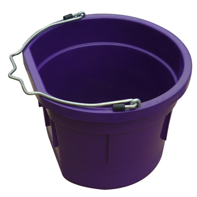 Utility Bucket, Flat Sided, Purple Resin, 8-Qts. - True Value Hardware
