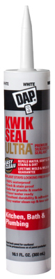 Kwik Seal Ultra Premium Silicone Kitchen & Bath Sealant, White, 10.1-oz ...