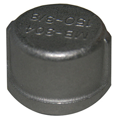 Stainless Steel Pipe Cap, 3/8 In. - True Value Hardware