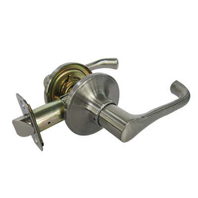 Milano Passage Lever Lockset, Satin Nickel - True Value Hardware