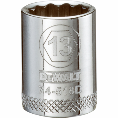 Metric Shallow Socket, 12-Point, 3/8 In. Drive, 13mm - True Value Hardware