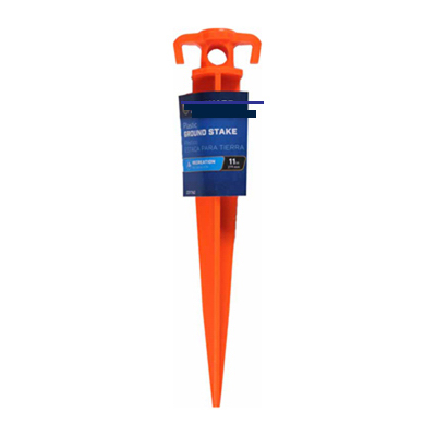 Ground Stake, Bright Orange Plastic, 11 In. - True Value Hardware