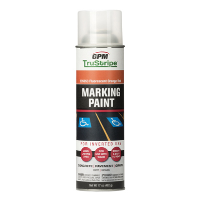 Inverted Aerosol Marking Paint, Fluorescent Orange Red, 17 oz. - True ...
