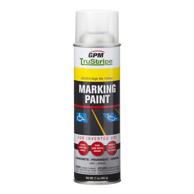 Inverted Aerosol Marking Paint, High Visibility Yellow, 17 oz. - True ...