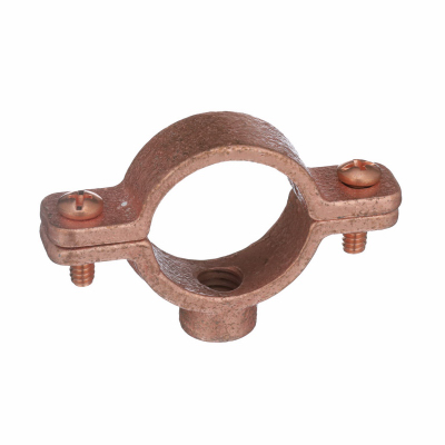 Split Ring Pipe Tubing Hanger, Copper Plated, 1 In. - True Value Hardware