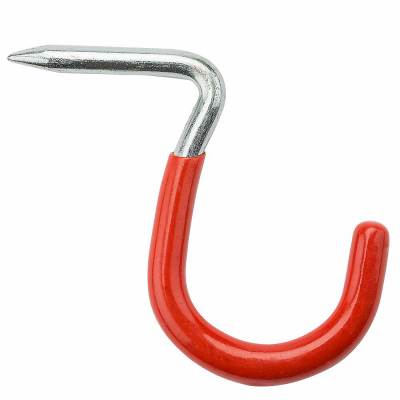 Storage Hook, Hammer-In, Red Vinyl Coated Steel, 1 In. - True Value ...