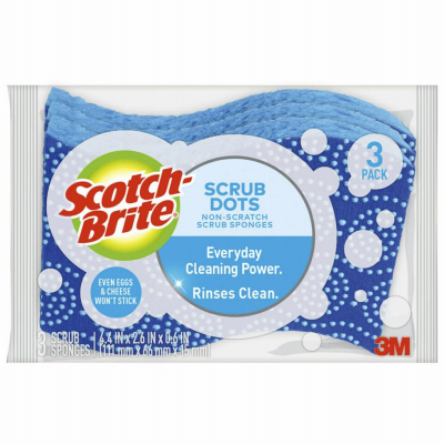 Scrub Dots Non-Scratch Scrub Sponge, 3-Pk. - True Value Hardware