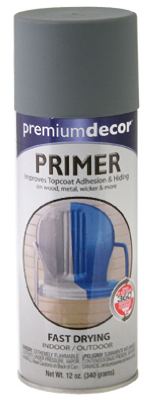 Premium Decor Spray Primer, Gray, 12 oz. - True Value Hardware