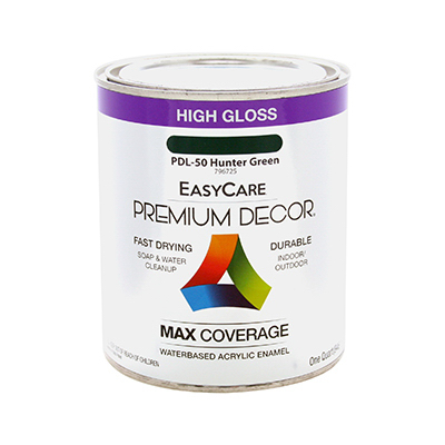 Premium Decor Hunter Green Gloss Enamel Paint, Qt. - True Value Hardware