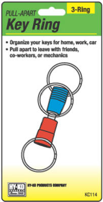 Key Ring, 3-Way, Pull Apart - True Value Hardware