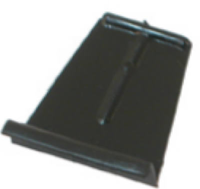 Spline Channel Pull Tabs, Black Plastic, 1-1/16 x 15/16 x 1/4 In., 25 ...