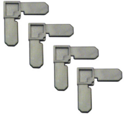 Screen Frame Corners, Gray Nylon, 3/4 x 5/16 In., 4-Pk. - True Value ...