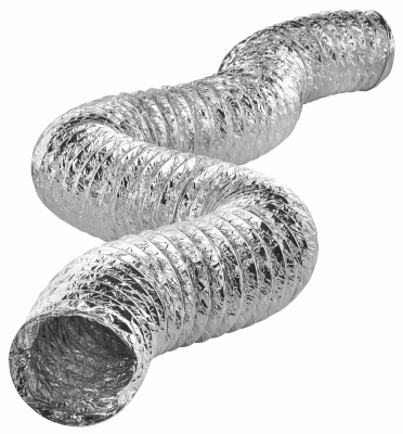 Air Connector for Bath Fan Exhaust, UL 181 Class 1, 4 In. x 25 Ft ...