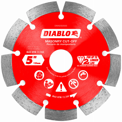 Diamond Segmented Cut-Off Disc, Masonry, 5-In. - True Value Hardware