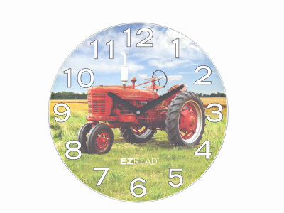 Tractor Wall Clock, Indoor/Outdoor Use, 12.5 In. - True Value Hardware