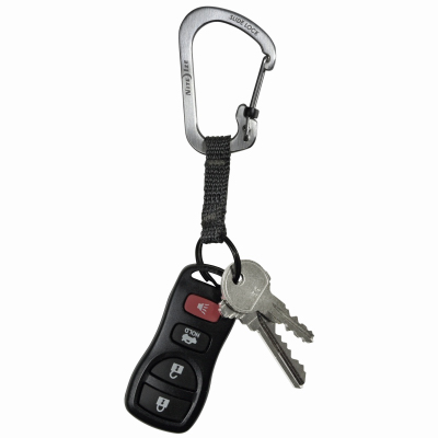 SlideLock Key Ring Carabiner, Stainless Steel - True Value Hardware