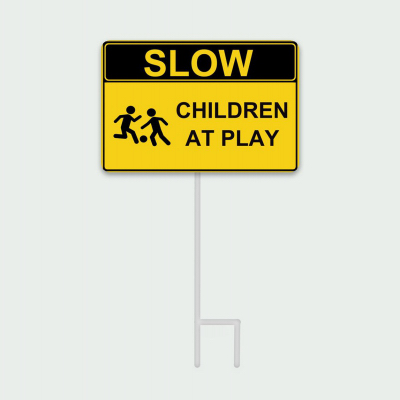 Metal "Slow: Children At Play" Sign, Indoor/Outdoor Use - True Value ...