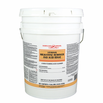 Sterosol Milkstone Remover & Acid Rinse For Dairy Applications, 5-Gals ...