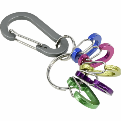 Carabiner & Mini Biner Key Clips, Multicolored Aluminum - True Value ...