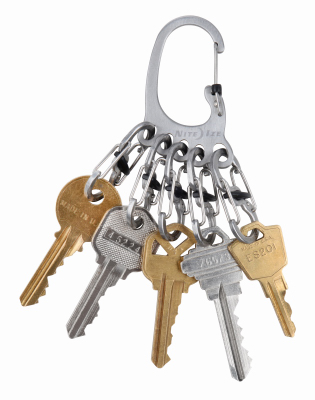 BigFoot Locker KeyRack Key Holder, 5 S-Biner MicroLocks, Stainless ...