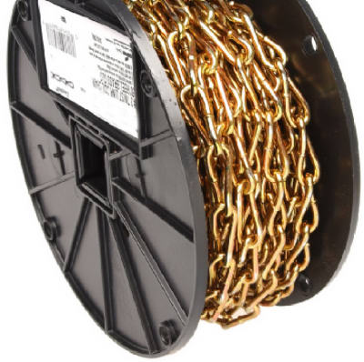 #3 Brass Coil Chain, 50 Ft. - True Value Hardware