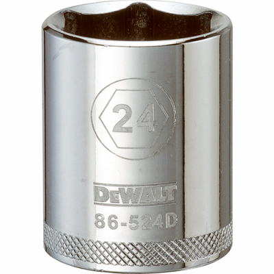 Metric Shallow Socket, 6-Point, 1/2 In. Drive, 24mm - True Value Hardware