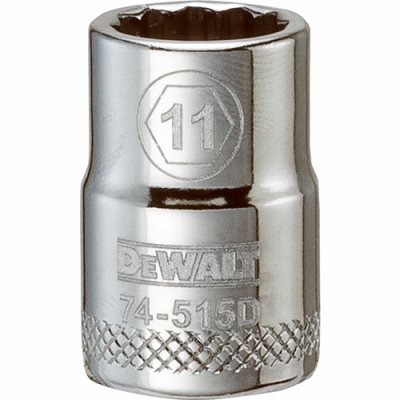 Metric Shallow Socket, 12-Point, 3/8 In. Drive, 11mm - True Value Hardware