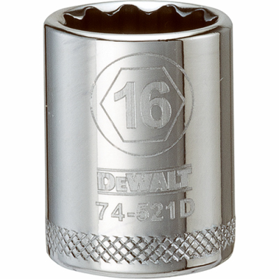 Metric Shallow Socket, 12-Point, 3/8 In. Drive, 16mm - True Value Hardware