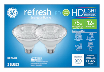 LED Light Bulbs, Daylight, Par 30, Short Neck, Diffused, 12 Watt ...