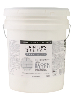 Specialty Interior/Exterior Block Filler, White, 5 Gallons - True Value ...