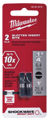 Shockwave Insert Bit Slotted .25-In., 2-Pk. - True Value Hardware