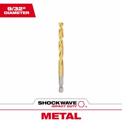 Shockwave Impact Duty Titanium Drill Bit, 9/32-In. - True Value Hardware