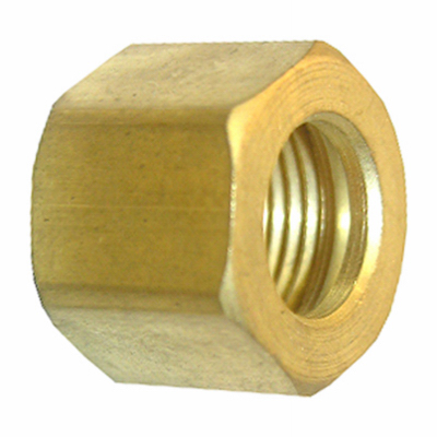 Pipe Fitting, Compression Nut, Brass, 1/4 In., 2-Pc. - True Value Hardware