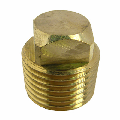 Pipe Fitting, Square Head Plug, Lead Free Brass, 1/2 In. MPT - True Value Hardware