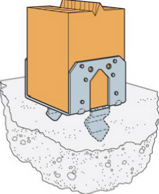 Post Base, 6 x 6-In. - True Value Hardware