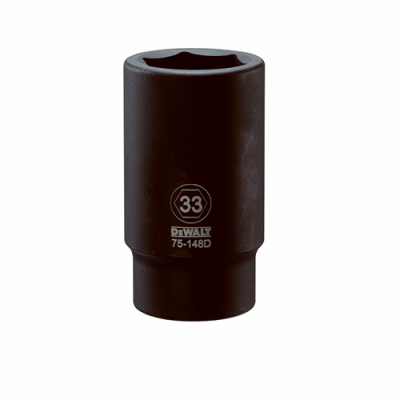 Metric Deep Impact Socket, 6-Point, 3/4 In. Drive, 33mm - True Value ...