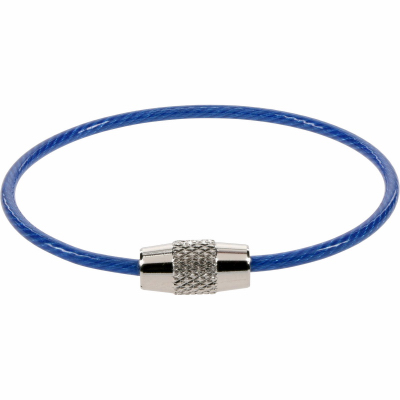 Cable Key Ring with Lock, 6 In., Assorted Colors - True Value Hardware