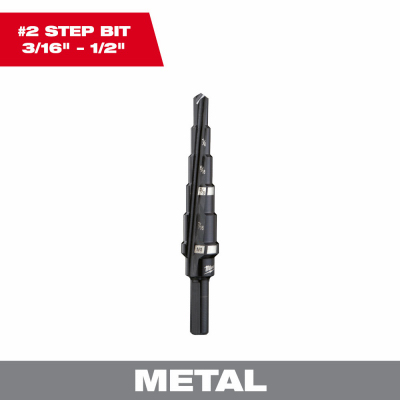 #2 Step Drill Bit, 3/16 - 1/2 In. - True Value Hardware