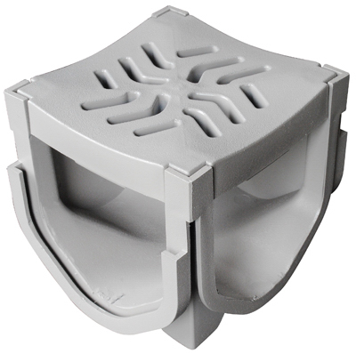 4-Way Storm Drain Corner, For 3 & 4 In. Pipe - True Value Hardware
